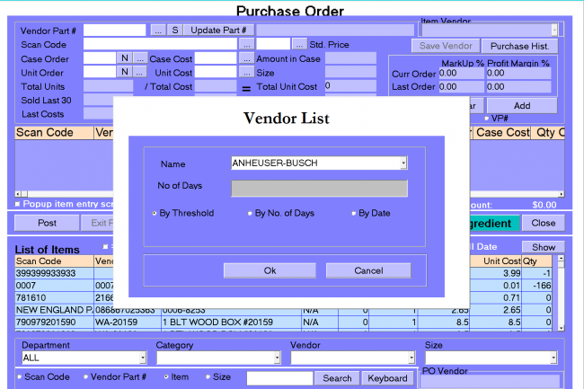 Purchase Order - TigerPOS